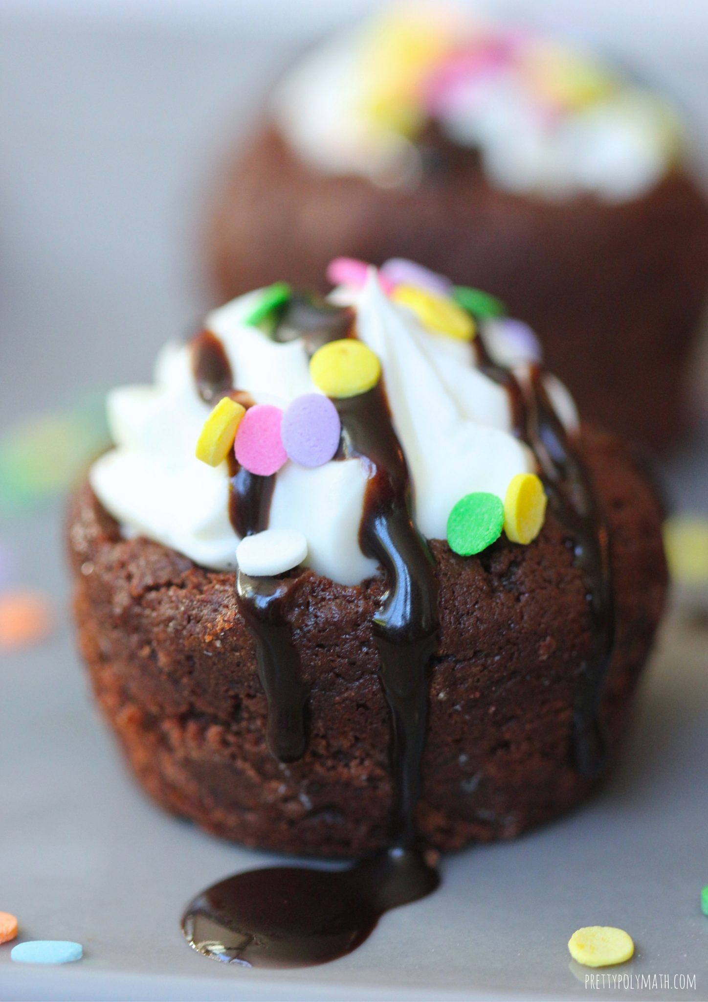 Mini Brownie Cheesecake Bites | Milk & Cardamom