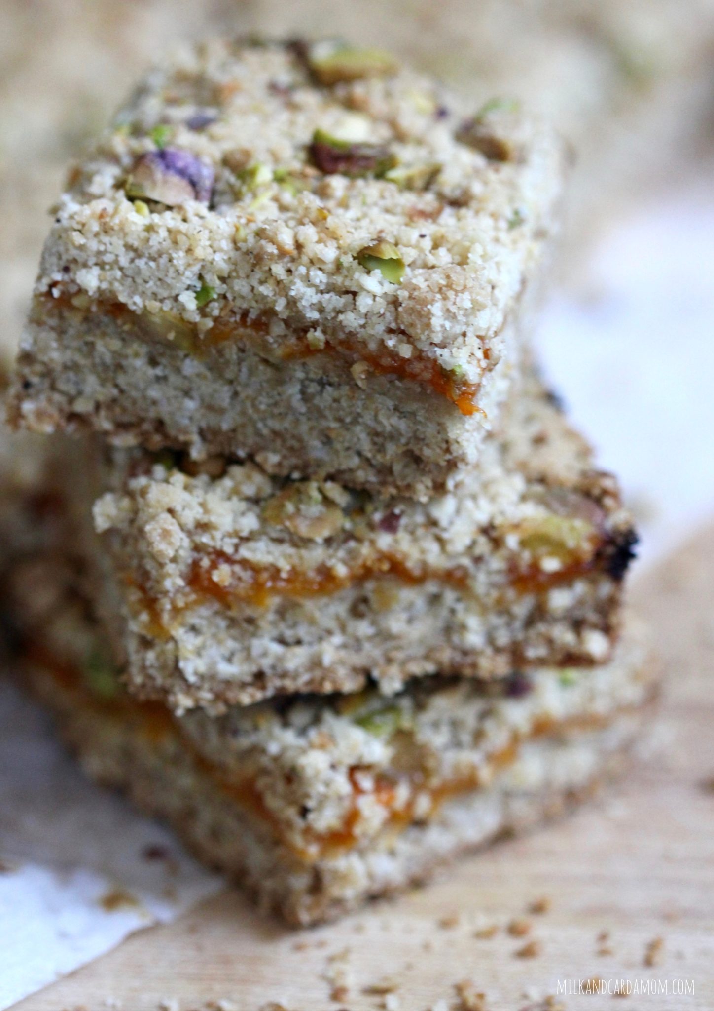 Apricot Jam Nut Bars | Milk & Cardamom