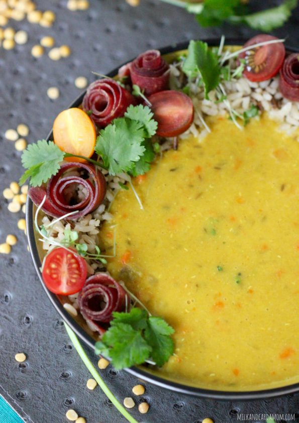 Dahl and Rice Veggie Bowl | Milk & Cardamom