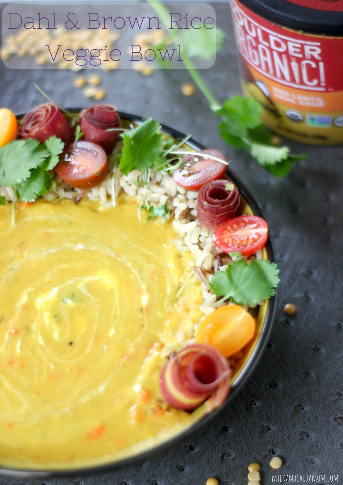 Dahl and Rice Veggie Bowl | Milk & Cardamom