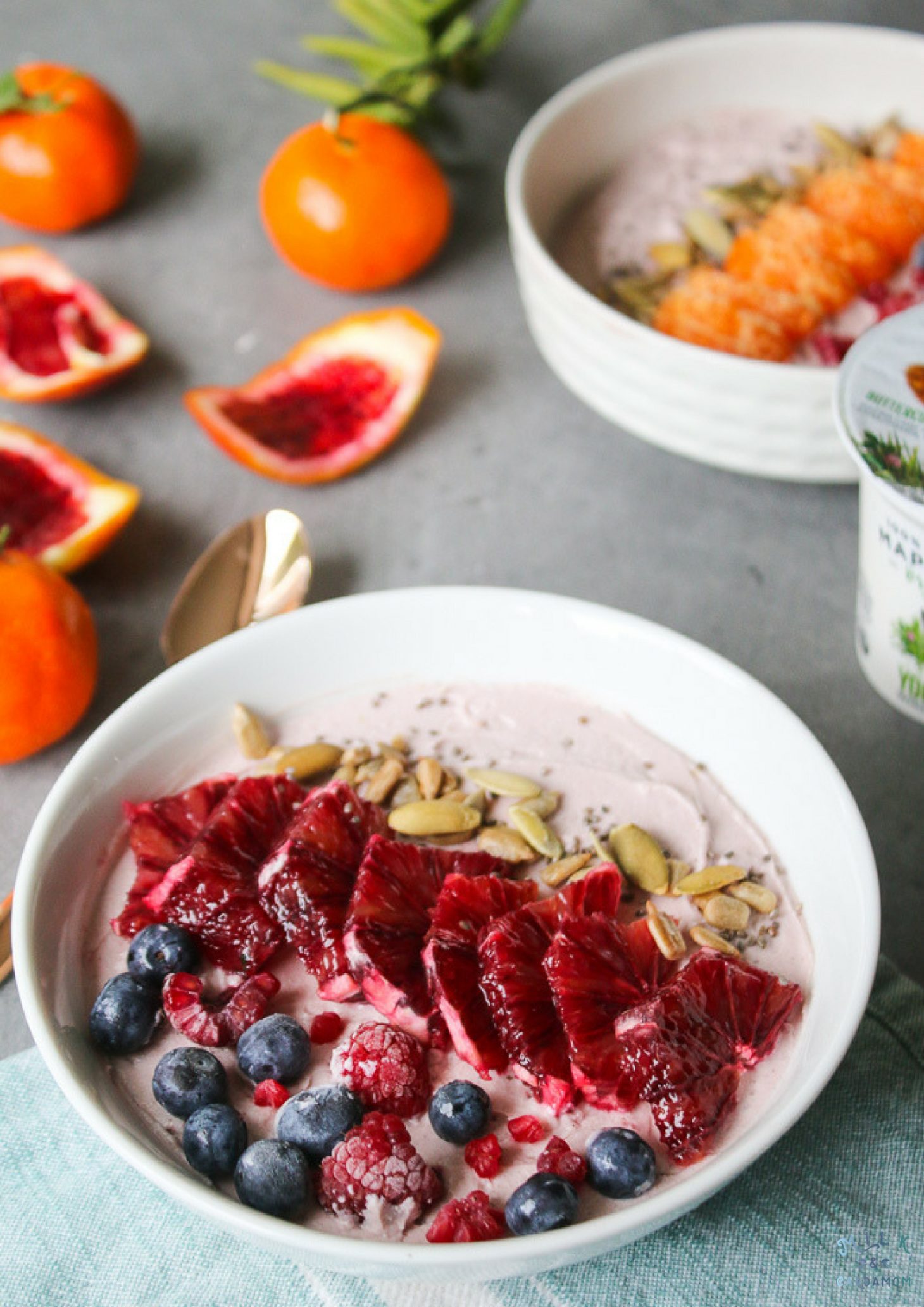 Acai Shrikhand Fruit Bowls | Milk & Cardamom