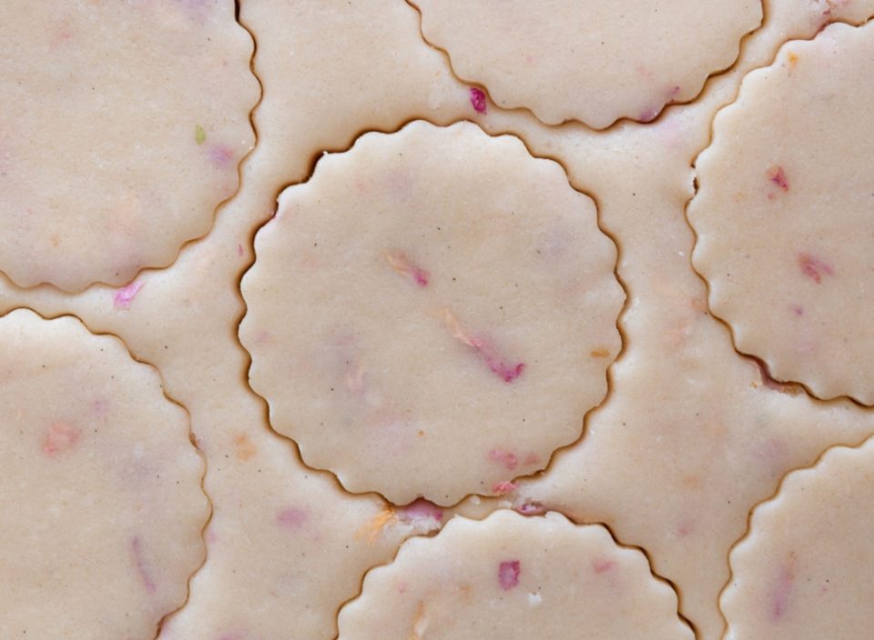 Rose Shortbread Cookies | Milk & Cardamom