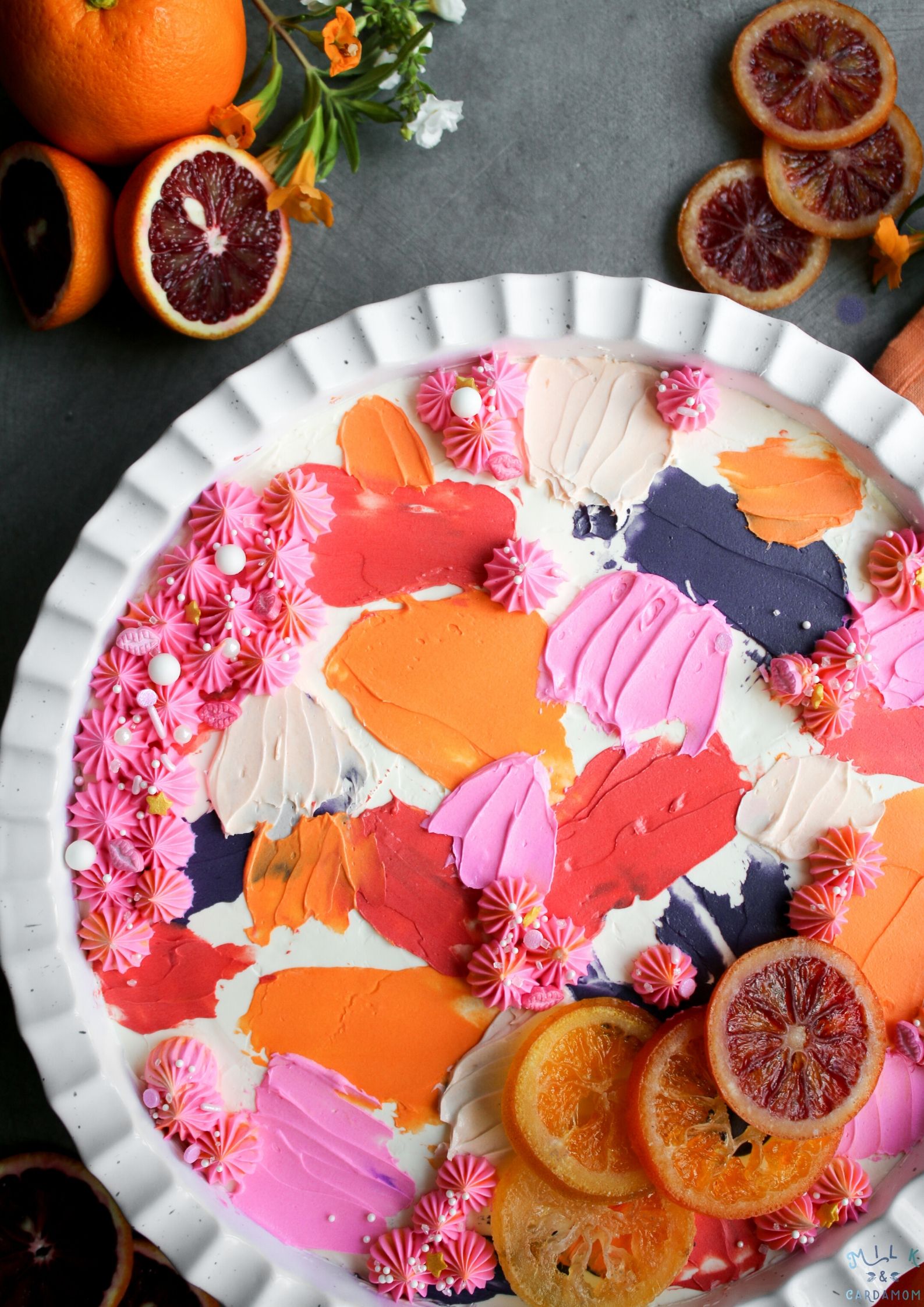 Orange Cardamom Cake | Milk & Cardamom