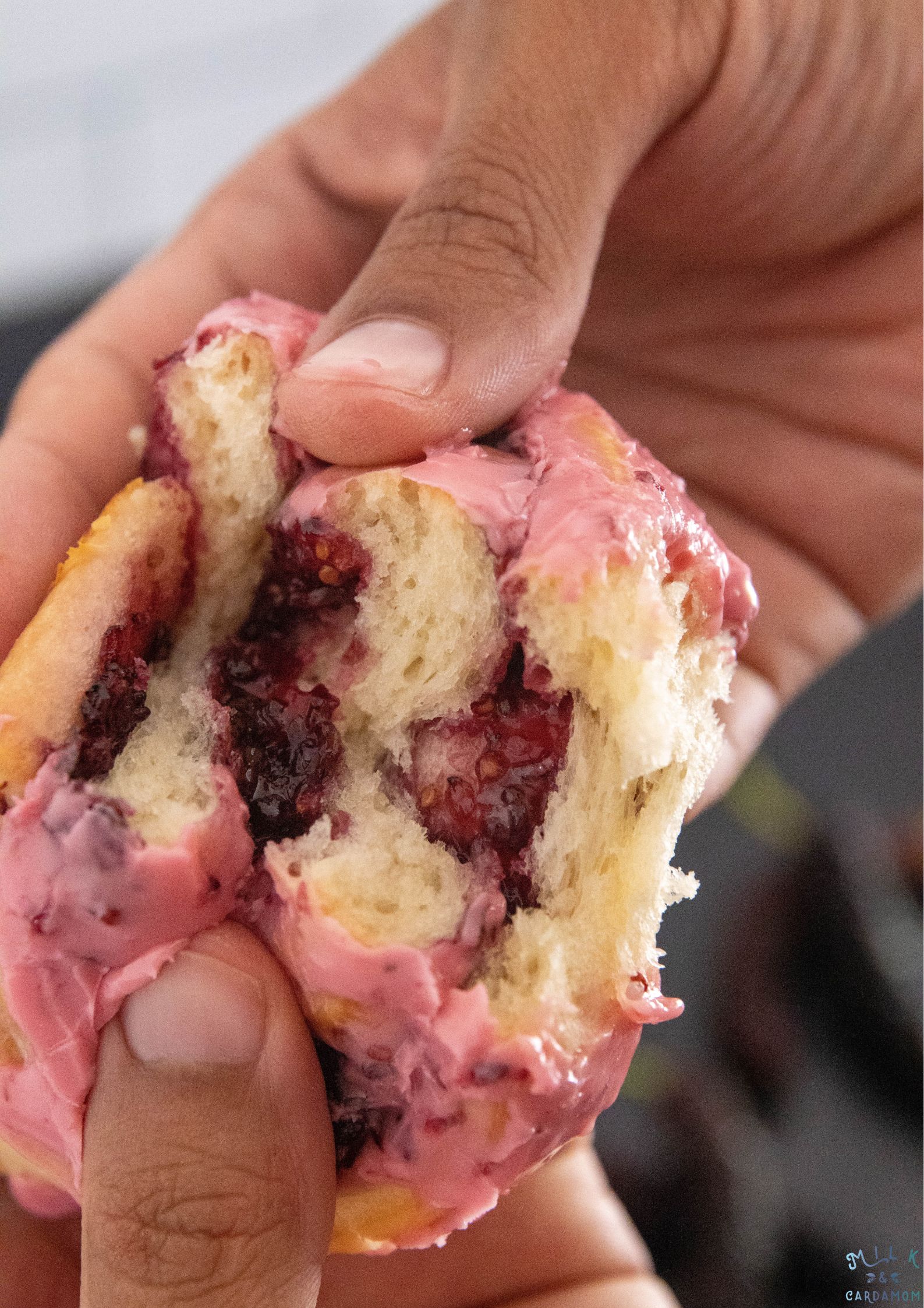 Magic Mulberry Sweet Rolls (Eggless) | Milk & Cardamom