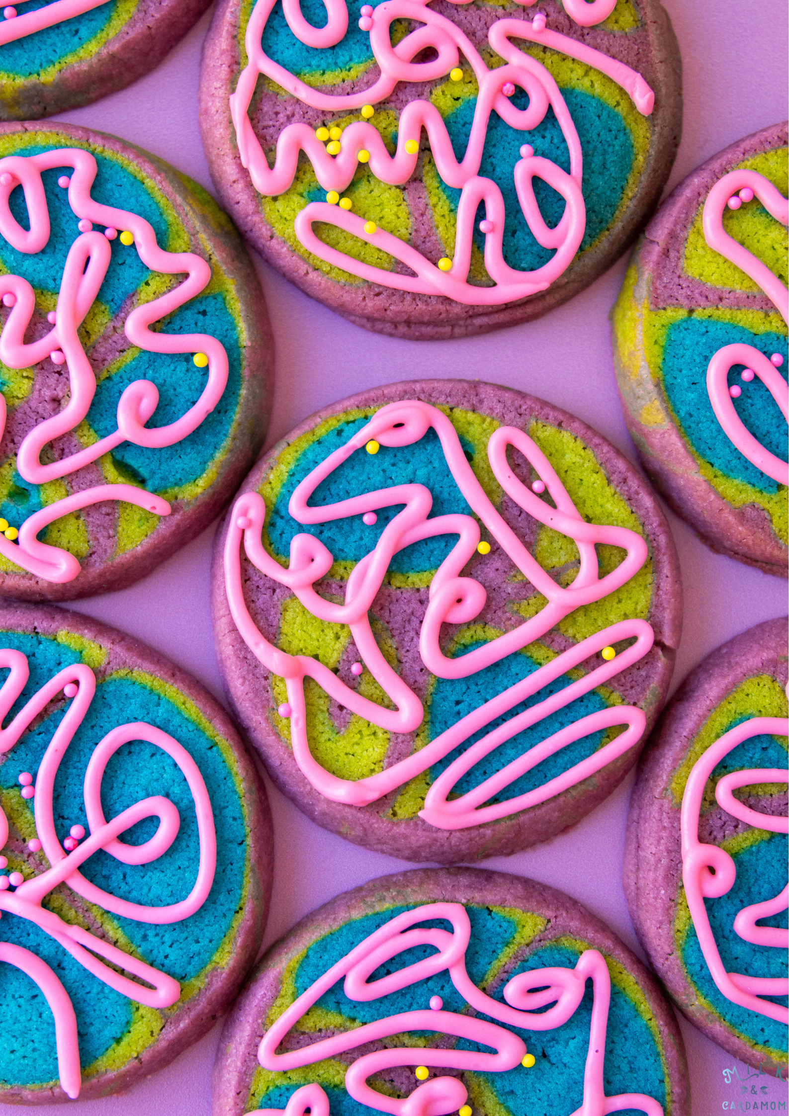 Squiggle Cookies | Milk & Cardamom